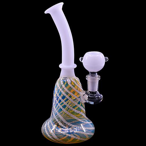 Snake Skin Print Base Water Pipe (8")